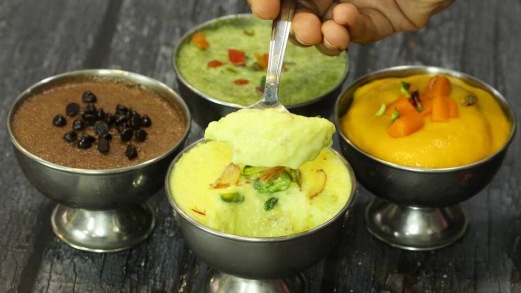 Easy 4 Types Ice Cream | Madhura's Recipe